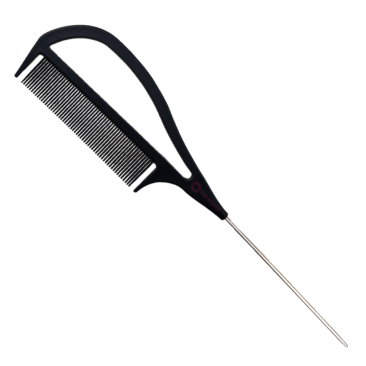 "Never Let Go" Carbon Fibre Styling and Highlighting Comb (Black 10.25 ...